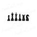 Chess Embroidery Design. Chess Silhouette. Chess Mini. Chess Design ...