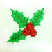 Holly Berry Embroidery Design. Chirstmas Embroidery Design. Winter ...