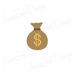 Money Bag Embroidery Design. Money Bag Mini. Machine Embroidery Design ...