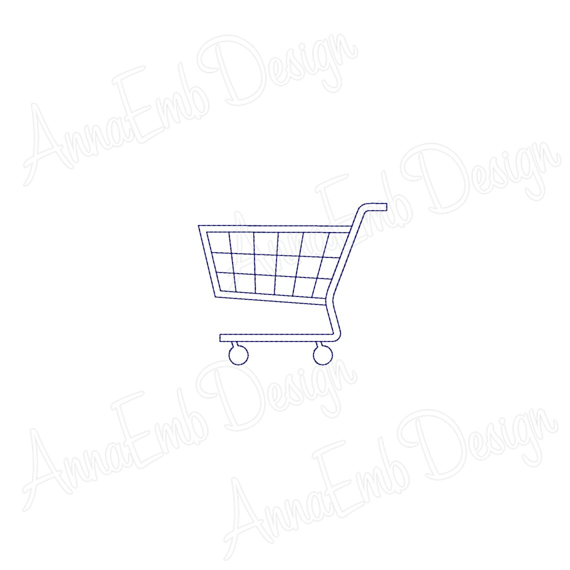 Shopping Cart Embroidery Design. Shopping Cart Mini - Etsy