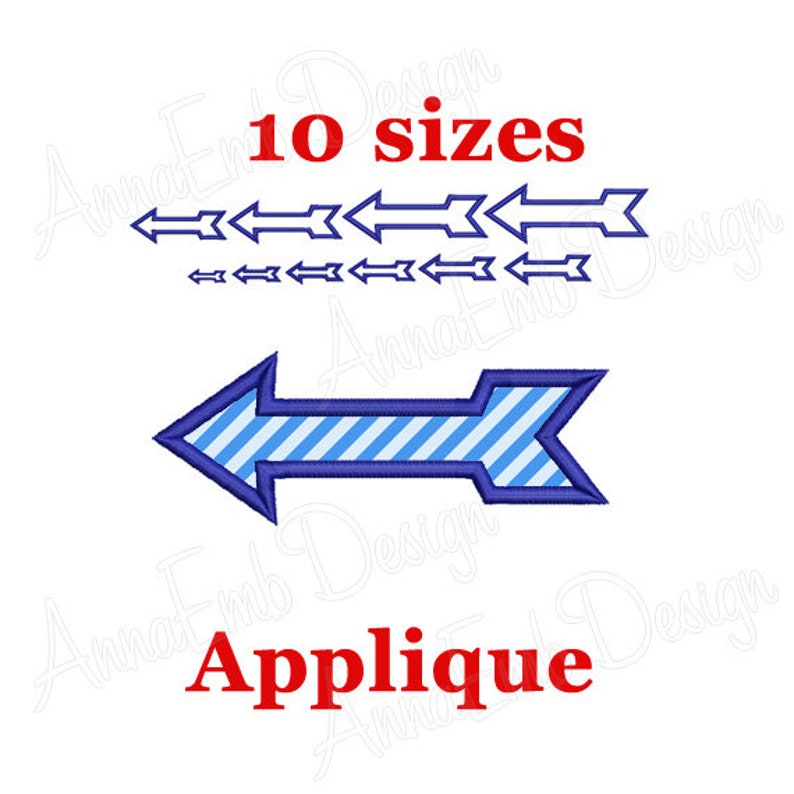 Arrow Applique Embroidery Design. Machine Embroidery Design. - Etsy