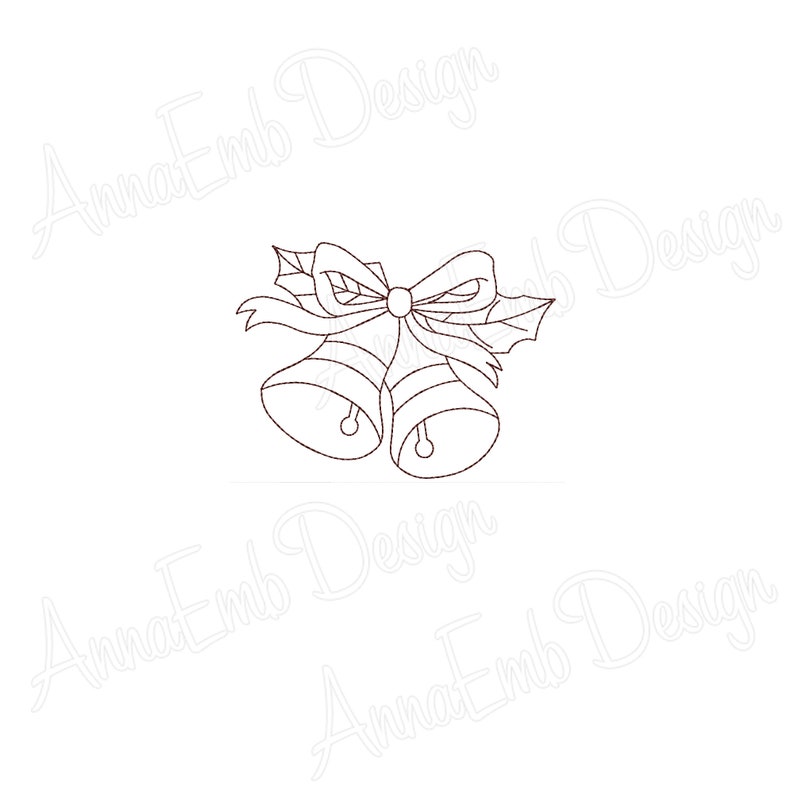 Bell Embroidery Design. Mini Bell. Christmas Bell Embroidery - Etsy