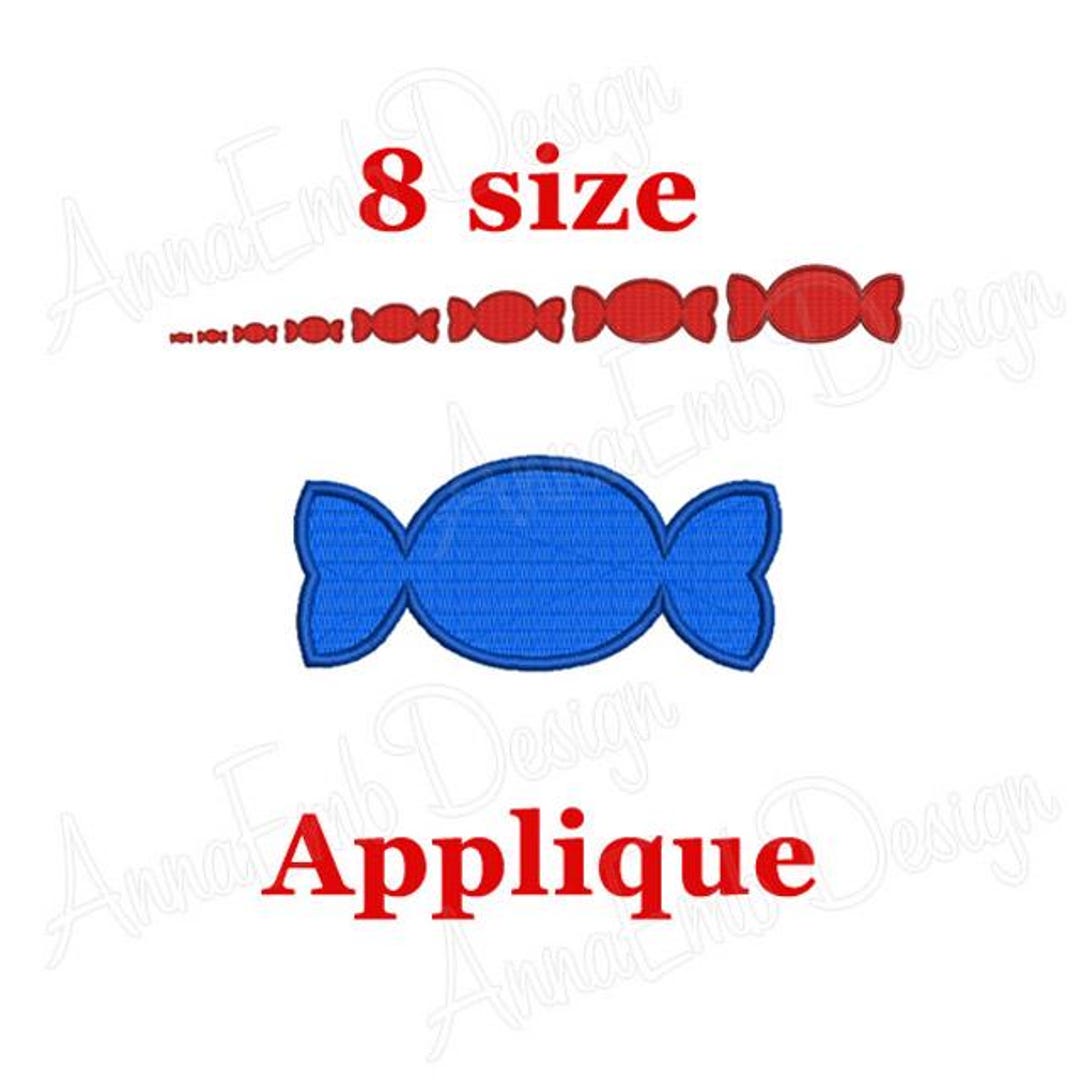 Candy Embroidery Design. Candy Mini Embroidery. Candy Silhouette. Candy ...