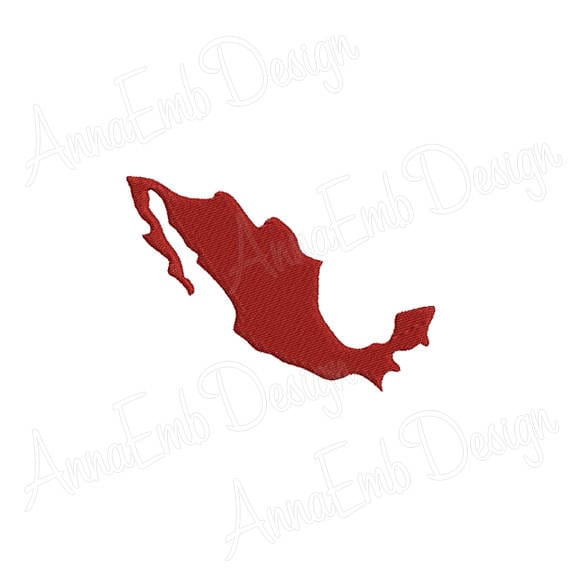 Mexico Embroidery Design. Machine Embroidery. Mexico Filled | Etsy