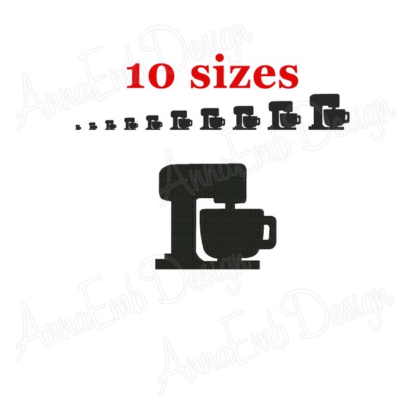 Kitchen Mixer Embroidery Design. Mini Kitchen Mixer. Machine | Etsy