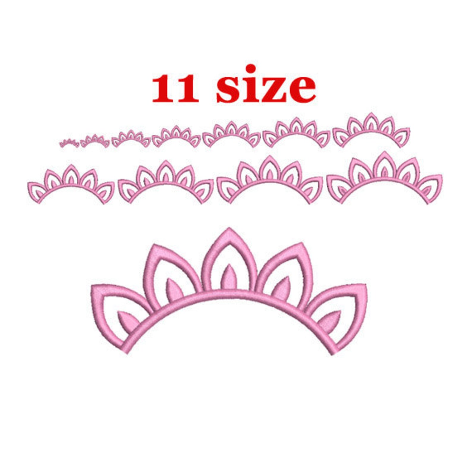 Crown Embroidery Design. Machine Embroidery Design. Tiara - Etsy