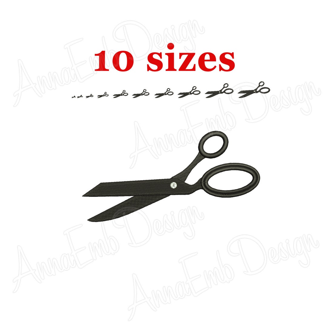 Scissors Embroidery Design. Scissors Mini. Machine Embroidery Design ...