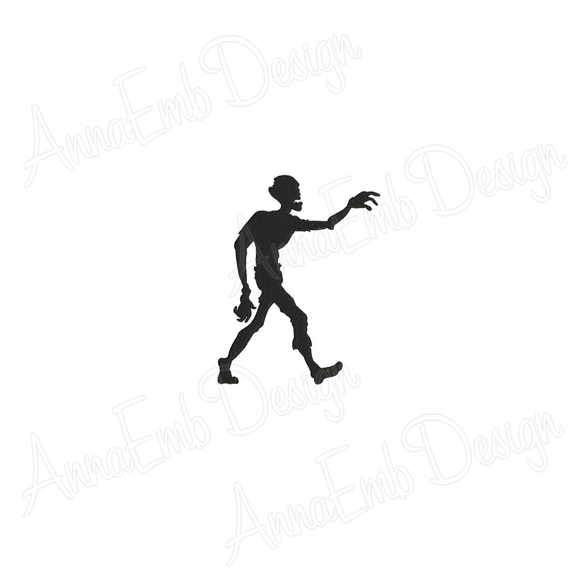Zombie Embroidery Design. Machine Embroidery Design. Mini Zombie ...