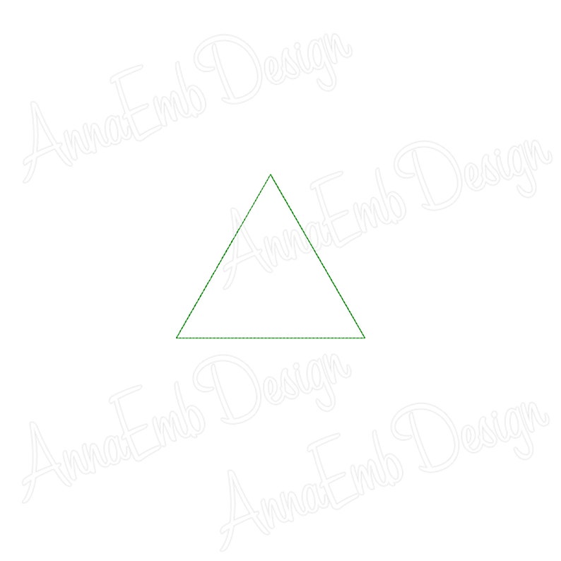 Triangle Embroidery Design. Machine Embroidery Design. Mini - Etsy