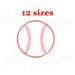 Baseball Embroidery Design. Mini Baseball. Softball Design. Machine ...