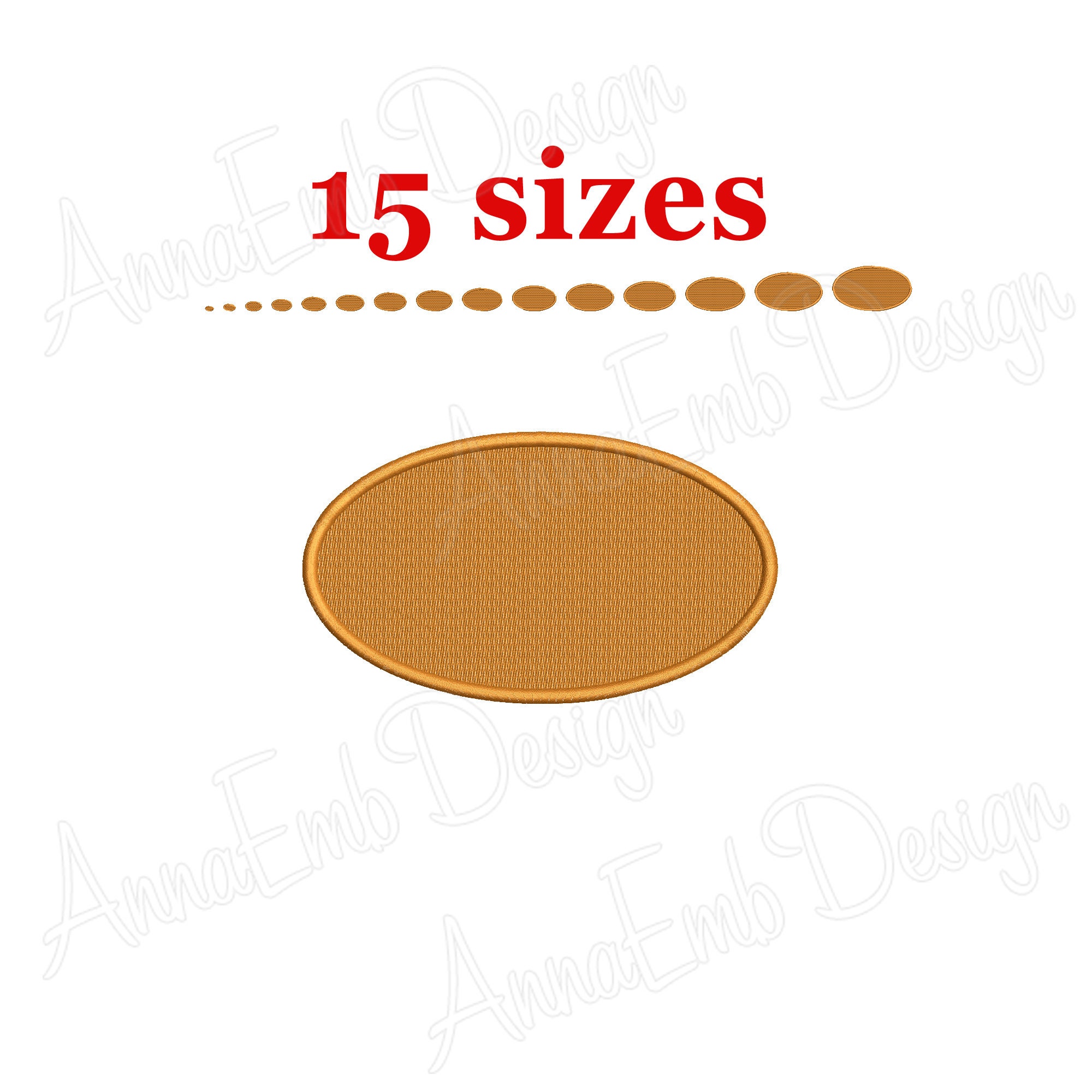 Oval Embroidery Design. Machine Embroidery Design. Mini Oval Embroidery ...