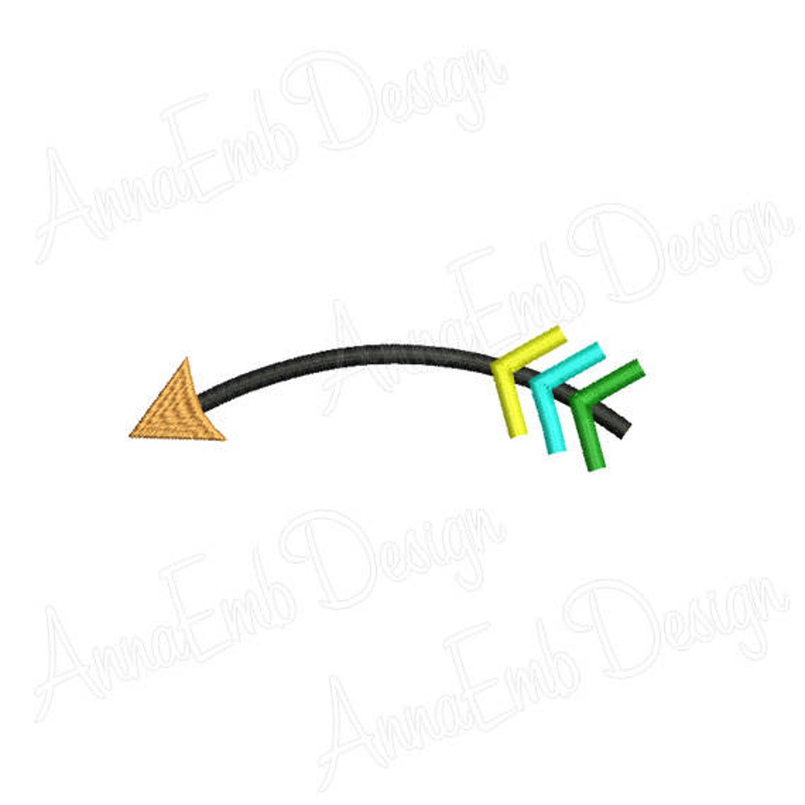 Arrow Embroidery Design. Arrow Mini. Arrow Pattern. Machine - Etsy