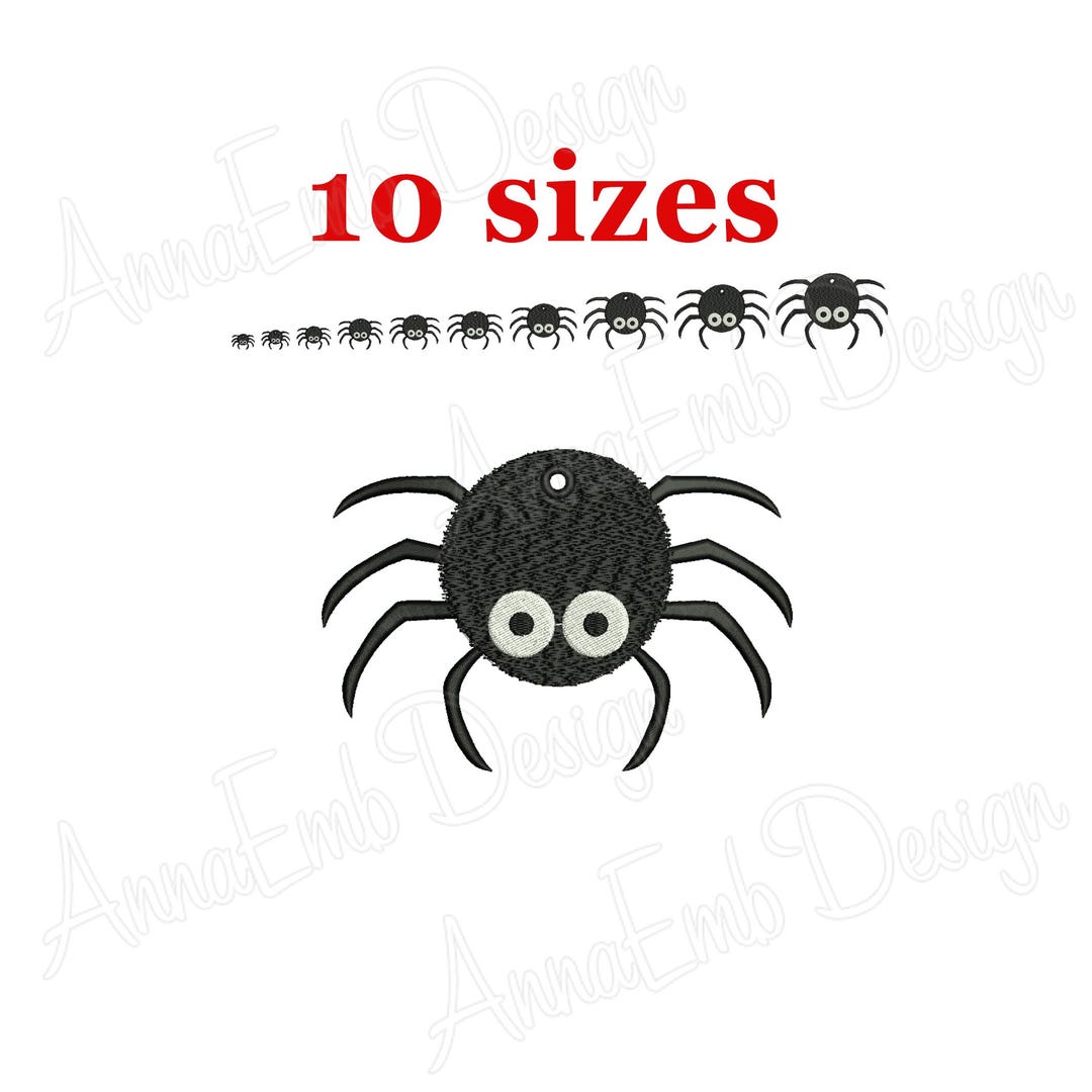 Spider Embroidery Design, Halloween Spider (instant Download) - Etsy