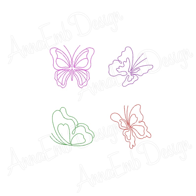 Butterfly Embroidery Design. Mini Butterfly Design. Machine - Etsy