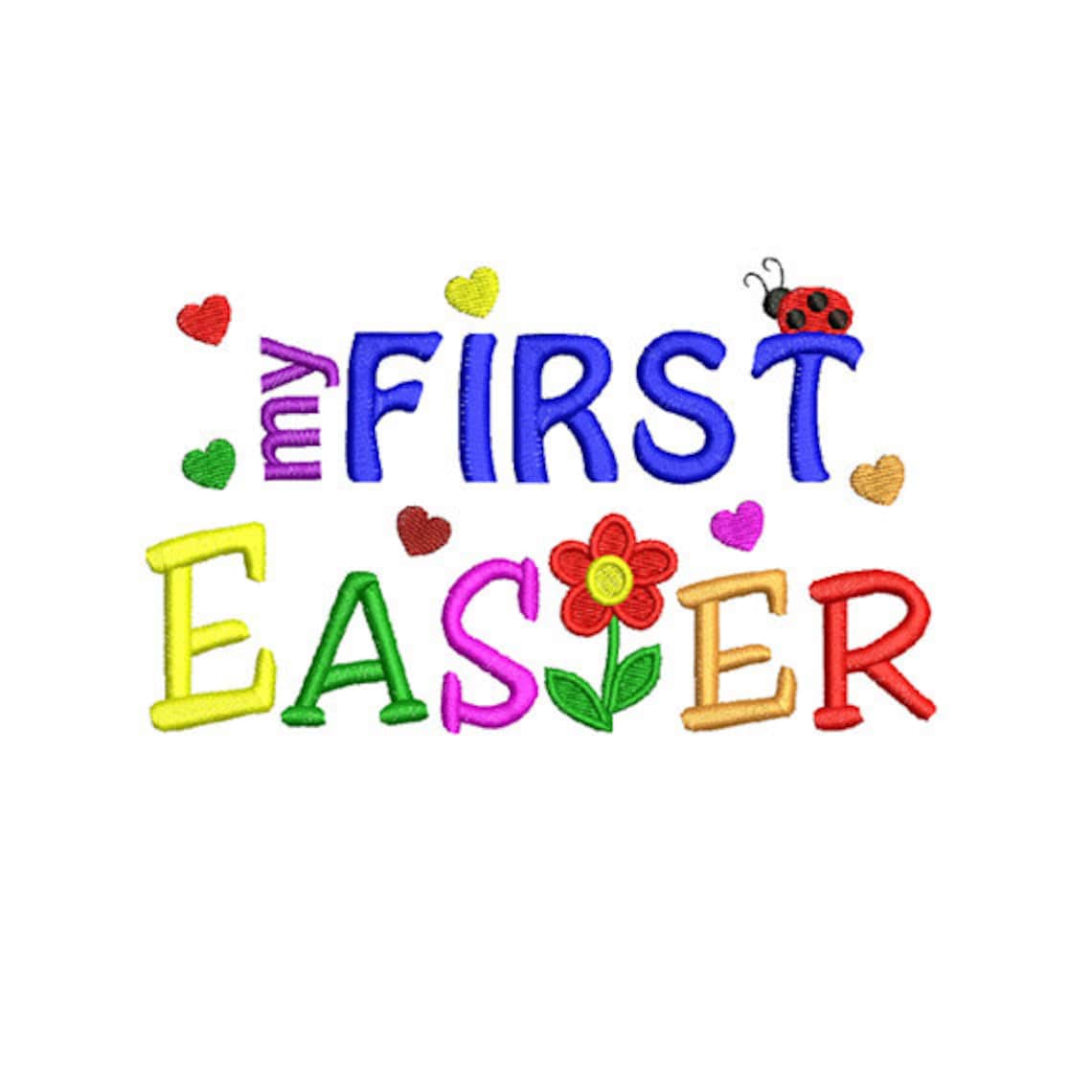 My First Easter Embroidery Design. My 1st Easter Embroidery. - Etsy