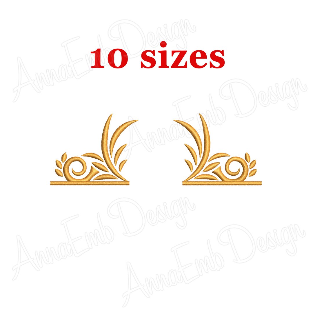 Monogram Border Embroidery Design. Frame Border Embroidery Design ...