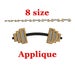 Barbell Embroidery Design. Barbell Applique Design. Machine Embroidery ...