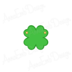 Clover 4 Leaf Banner Embroidery Design. St.patrick's Clover Machine ...