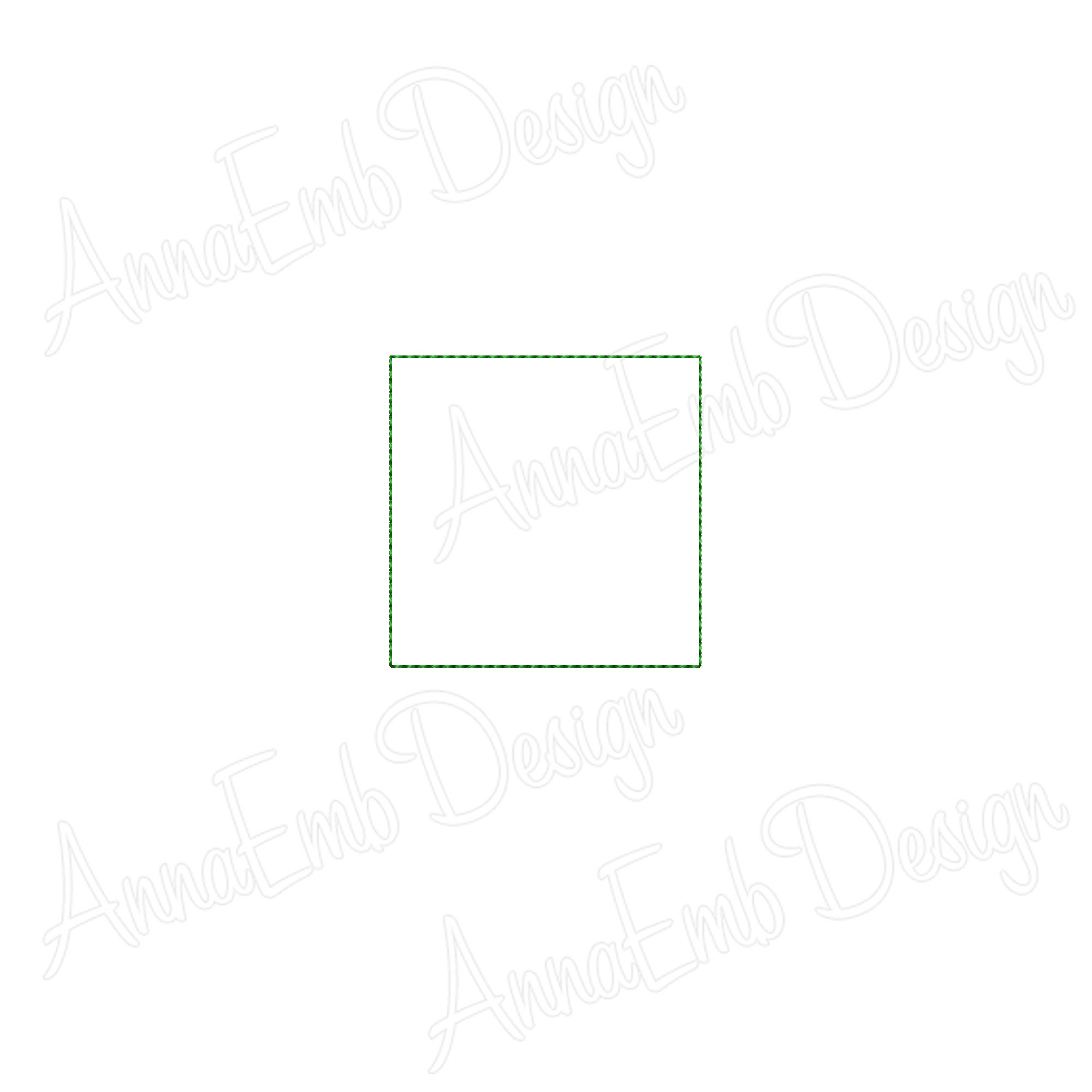 Square Embroidery Design. Machine Embroidery Design. Mini Square ...