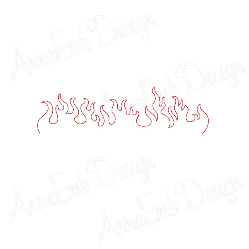 Flame Embroidery Design. Embroidery Design. Flame Design. Mini - Etsy