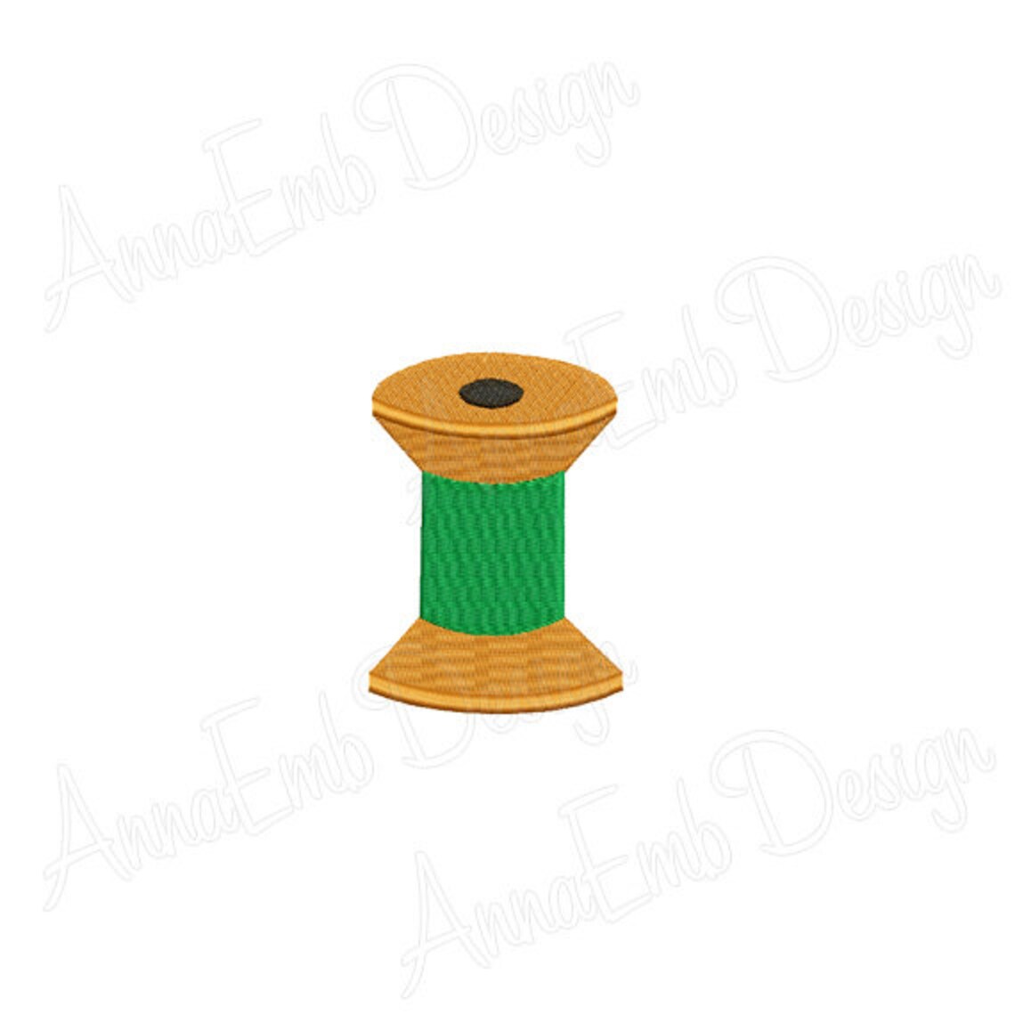 Thread Spool Embroidery design. Thread Spool Silhouette. | Etsy