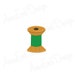 Thread Spool Embroidery Design. Thread Spool Silhouette. Thread Spool ...