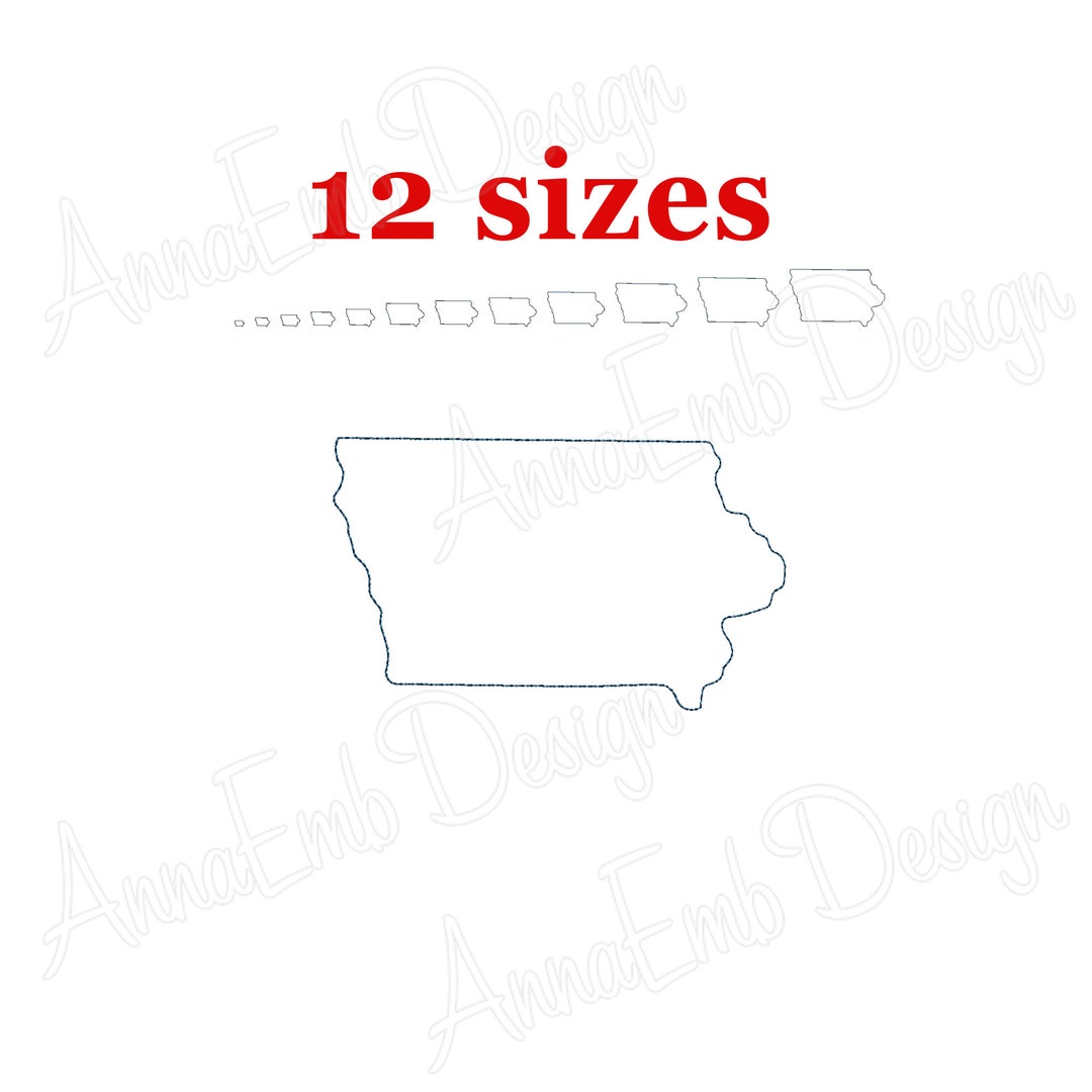 Iowa Embroidery Design. Iowa State Design. Machine Embroidery. Iowabean ...