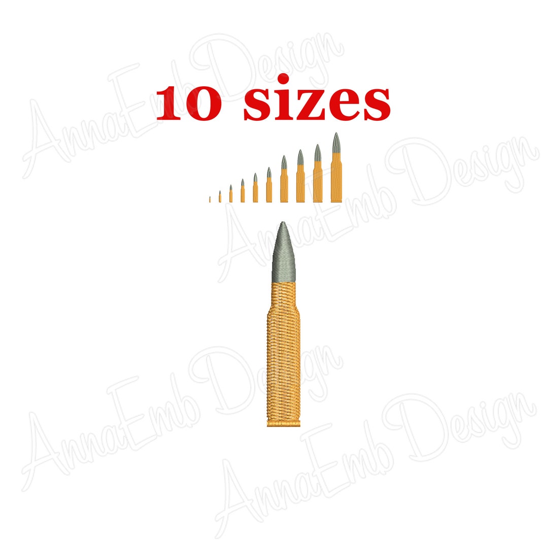 Bullet Embroidery Design. Bullet Mini Embroidery. Machine Embroidery ...