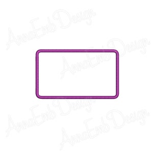 Rectangle Applique Embroidery Design. Rectangle Monogram Applique ...