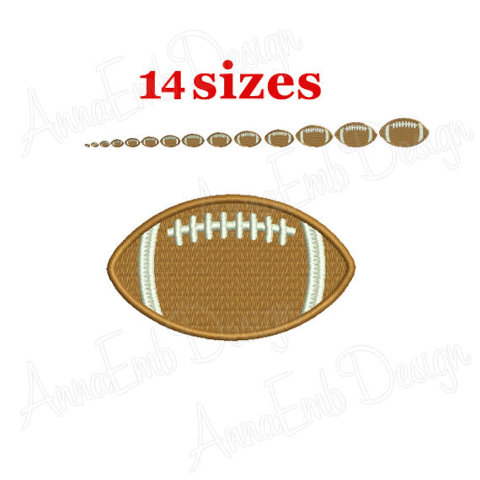 Football Embroidery Design. Machine Embroidery Design. Mini - Etsy