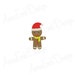 Gingerbread Man Embroidery Design. Mini Gingerbread Man. Christmas ...