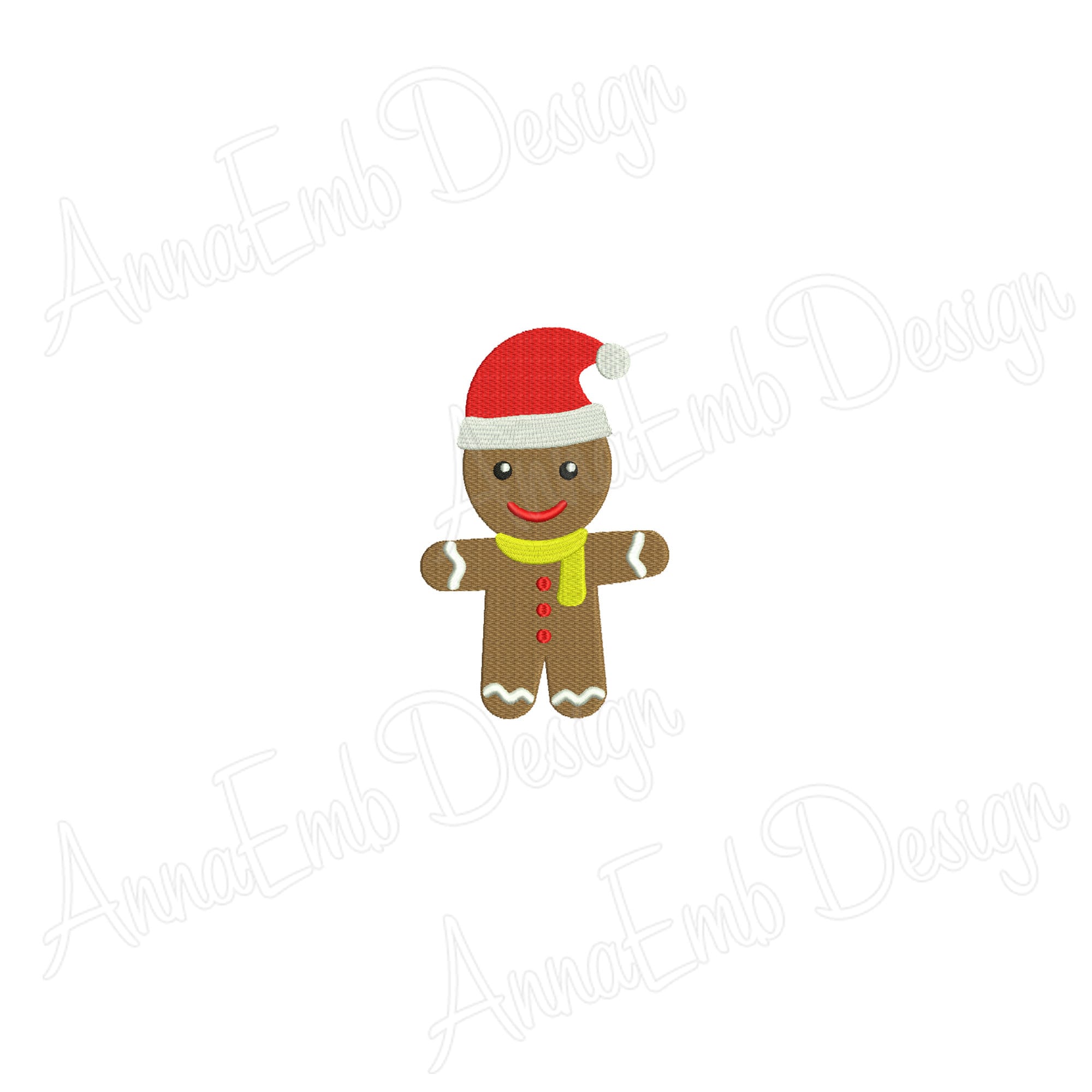 Gingerbread Man Embroidery Design. Mini Gingerbread Man. - Etsy