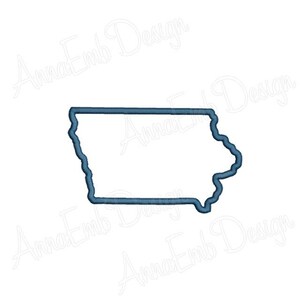 Iowa Applique Embroidery Design. Iowa State Design. Machine Embroidery ...