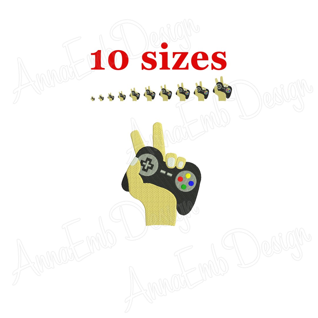 Video Game Controller Embroidery Design. Mini Game Controller. Machine ...