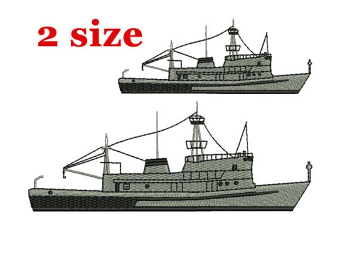 Ship Embroidery Design. Battle Ship Machine Embroidery. Ship - Etsy