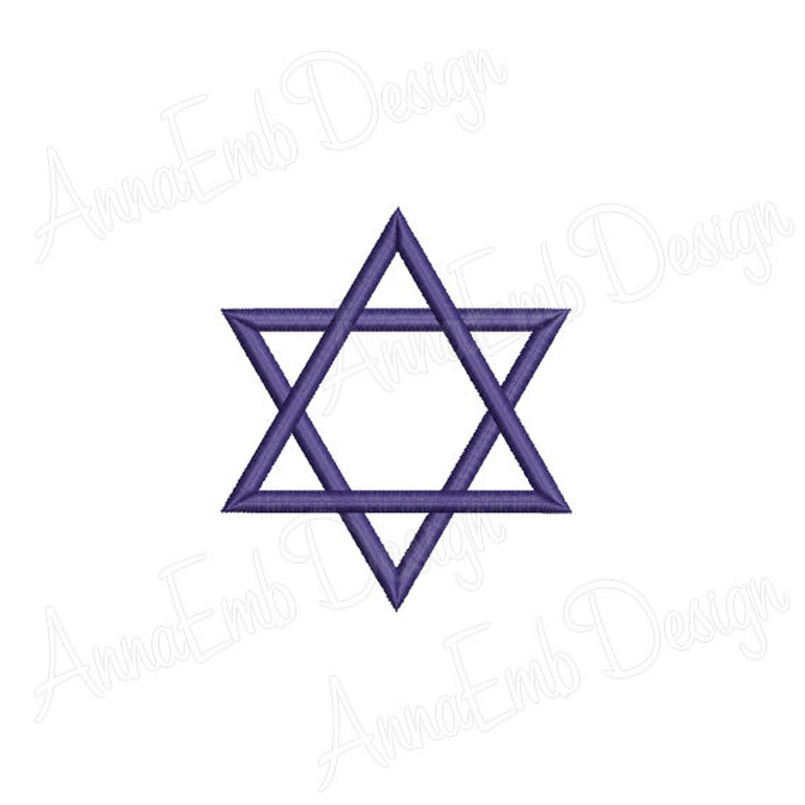 Star of David Embroidery Design. Machine Embroidery Design. - Etsy