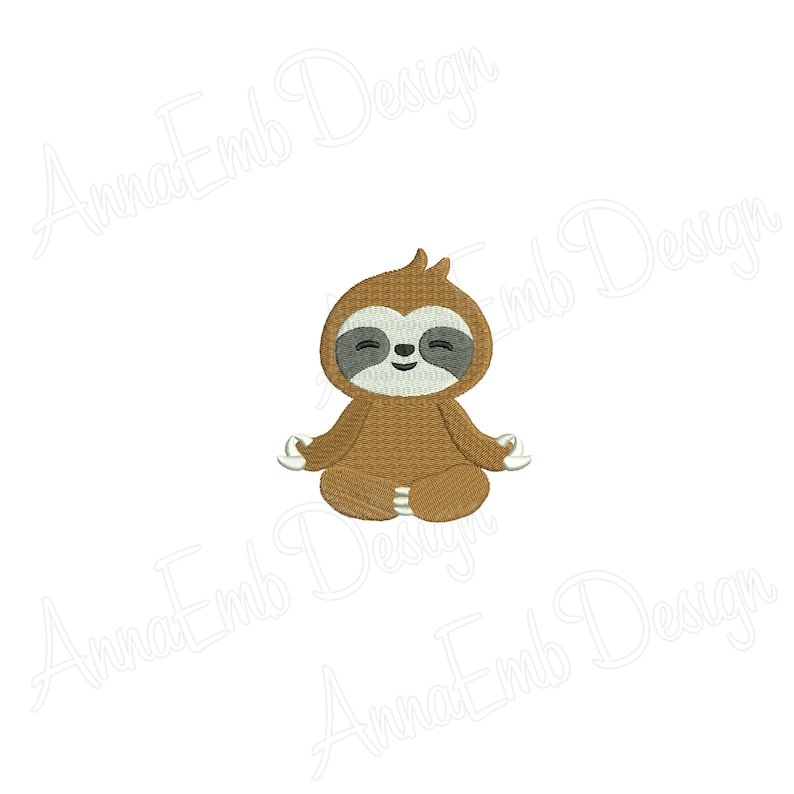 Sloth Embroidery Design. Design. Mini Sloth. Machine - Etsy