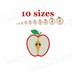 Apple Embroidery Design. Apple Mini Embroidery. Fruit Design. | Etsy