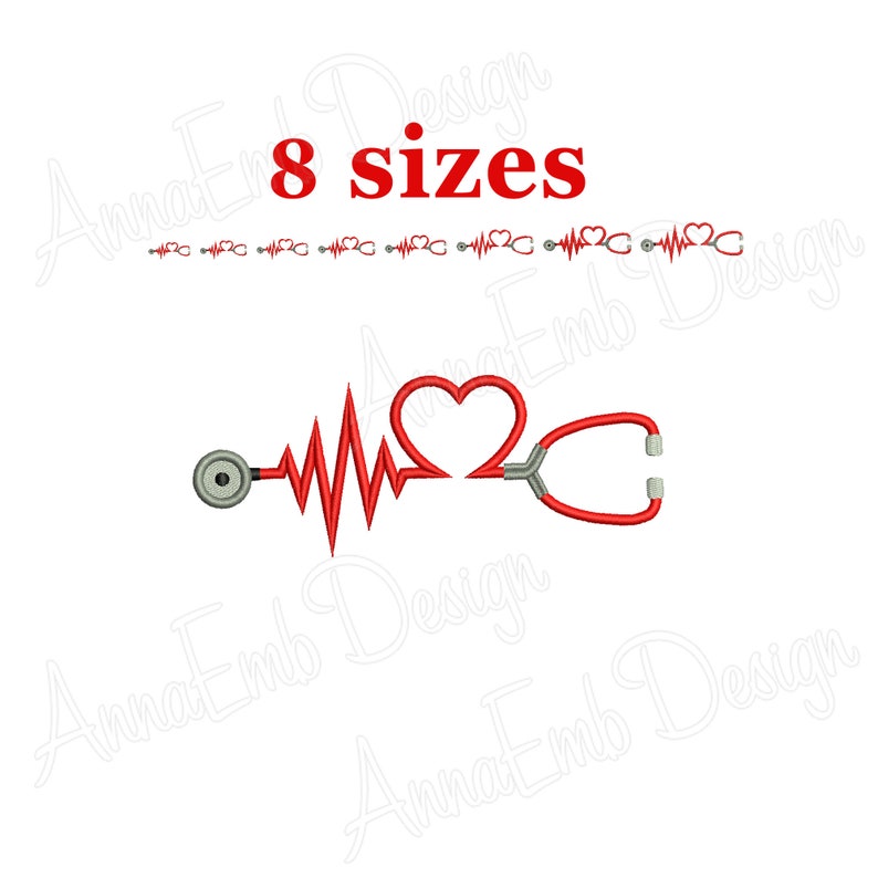 Stethoscope Embroidery Design. Stethoscope Mini Embroidery. Machine ...