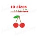 Cherry Embroidery Design. Cherry Mini. Machine Embroidery Design ...