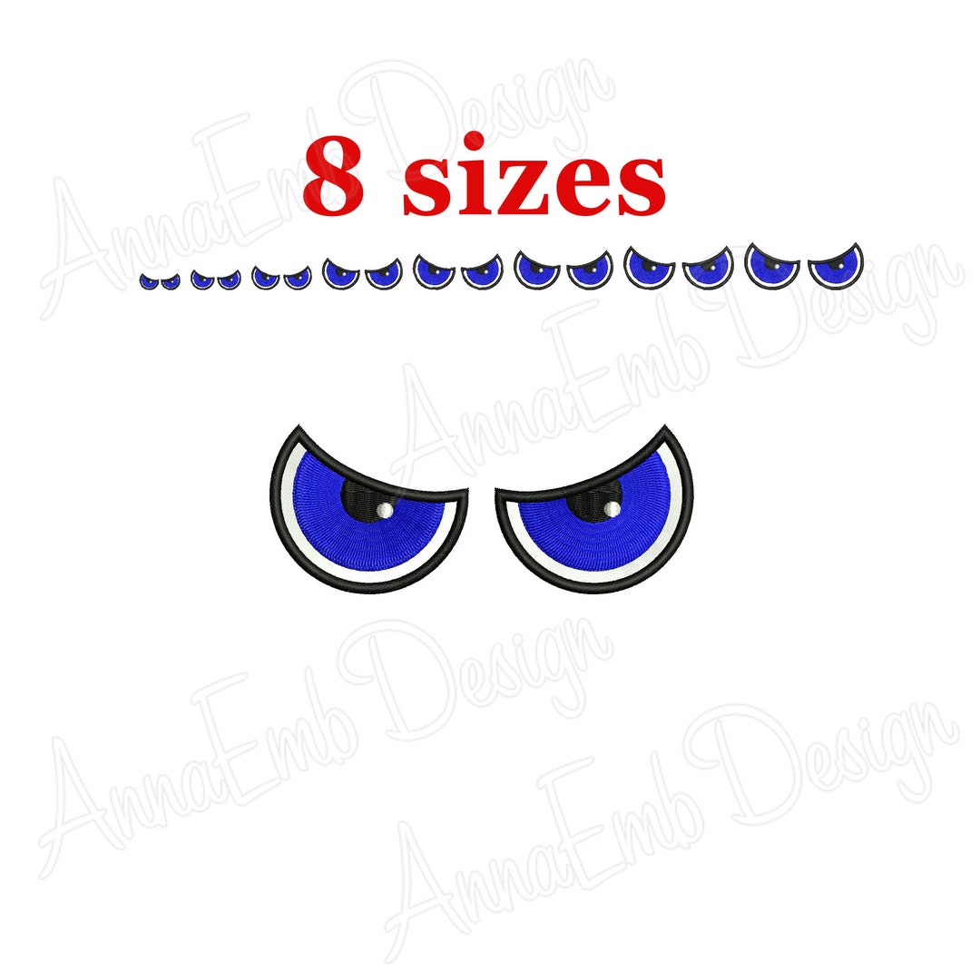 Eyes Embroidery Design. Face Embroidery Design. Machine Embroidery ...