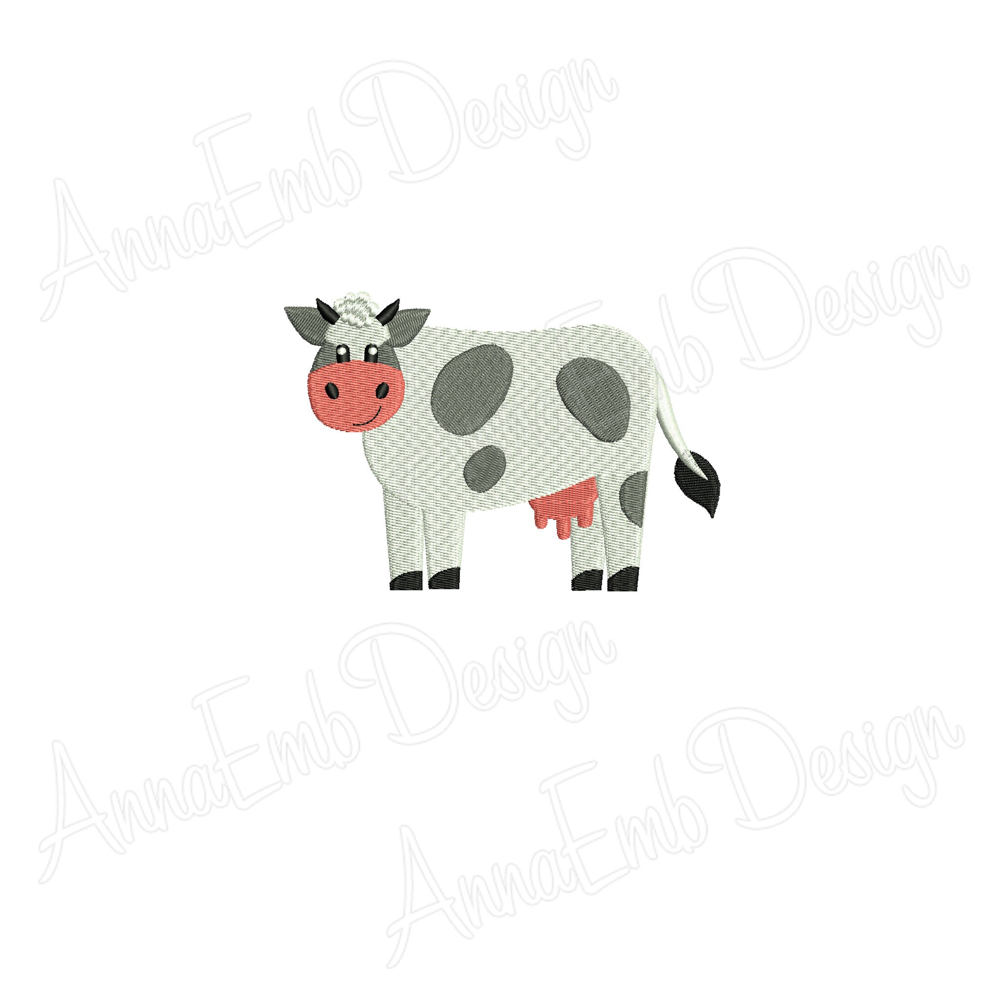 Cow Embroidery Design. Cow Silhouette. Cow Mini Embroidery. - Etsy