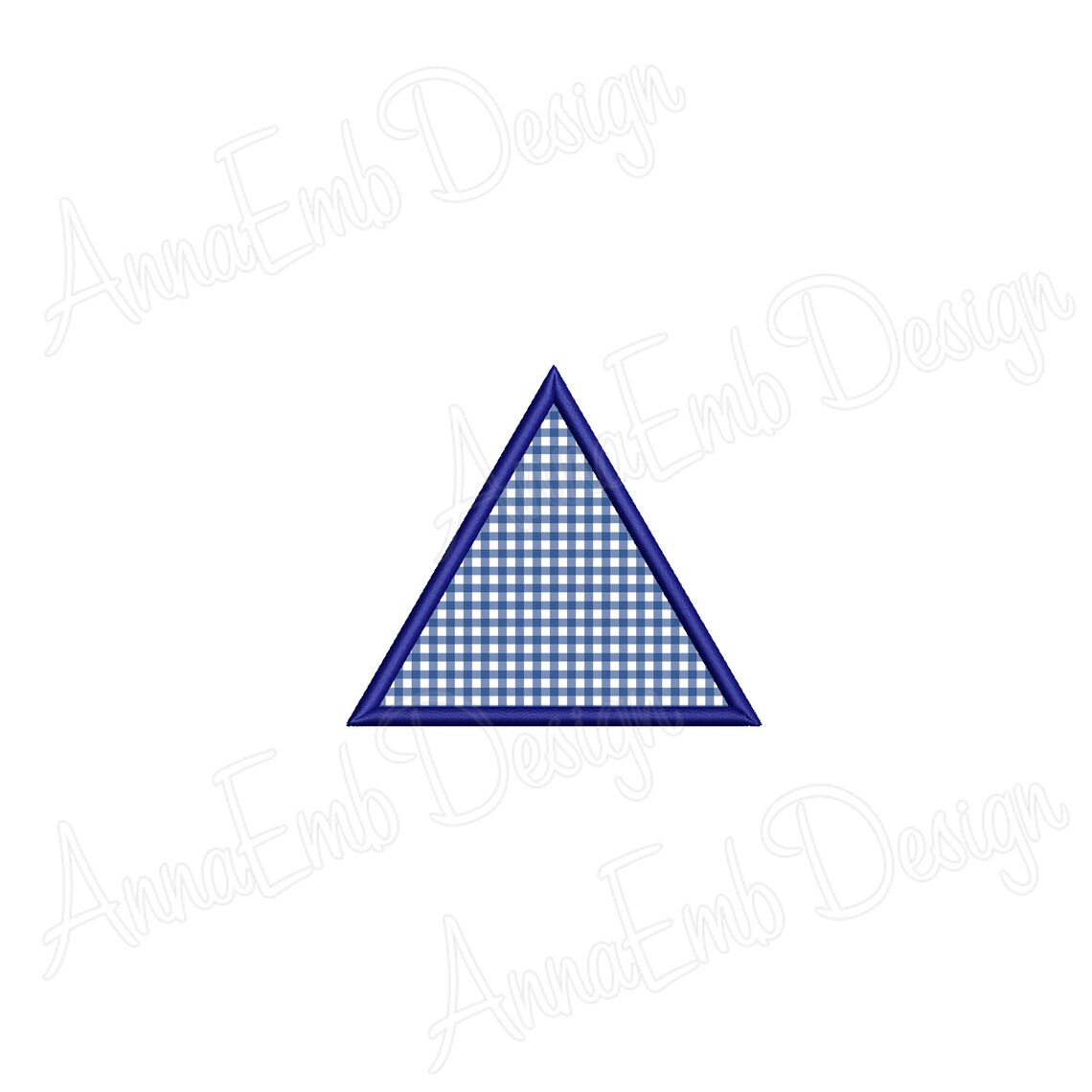 Triangle Applique Embroidery Design. Triangle Monogram | Etsy