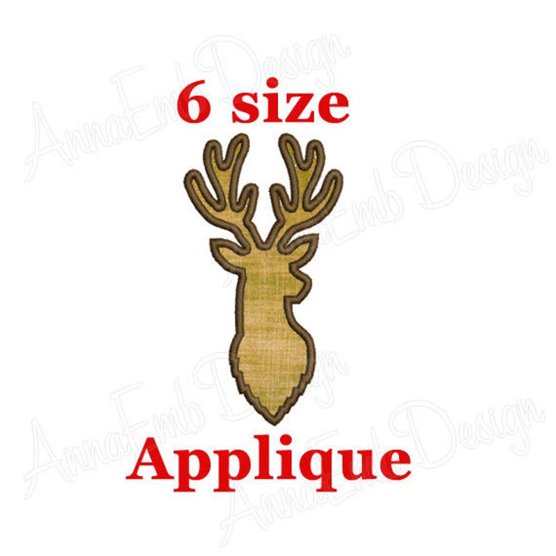 Deer Applique - Etsy