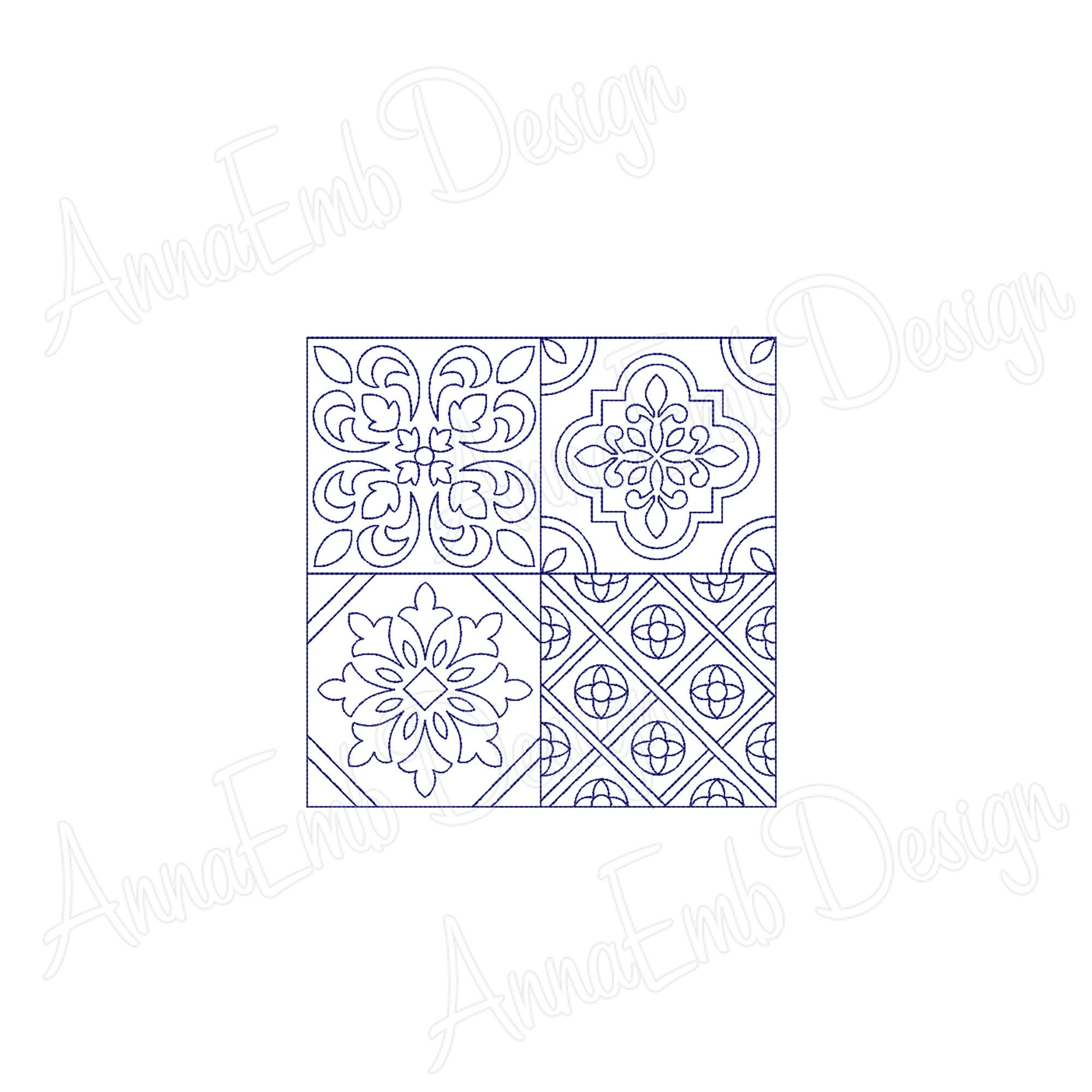 Quilting Embroidery Design. Quilt Block Embroidery Design - Etsy