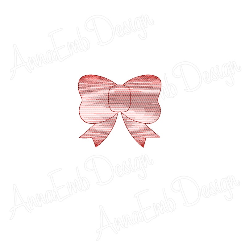 Bow Embroidery Design. Bow Mini Embroidery Design. Machine - Etsy