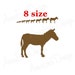 Donkey Embroidery Design. Machine Embroidery Design. Donkey Silhouette ...