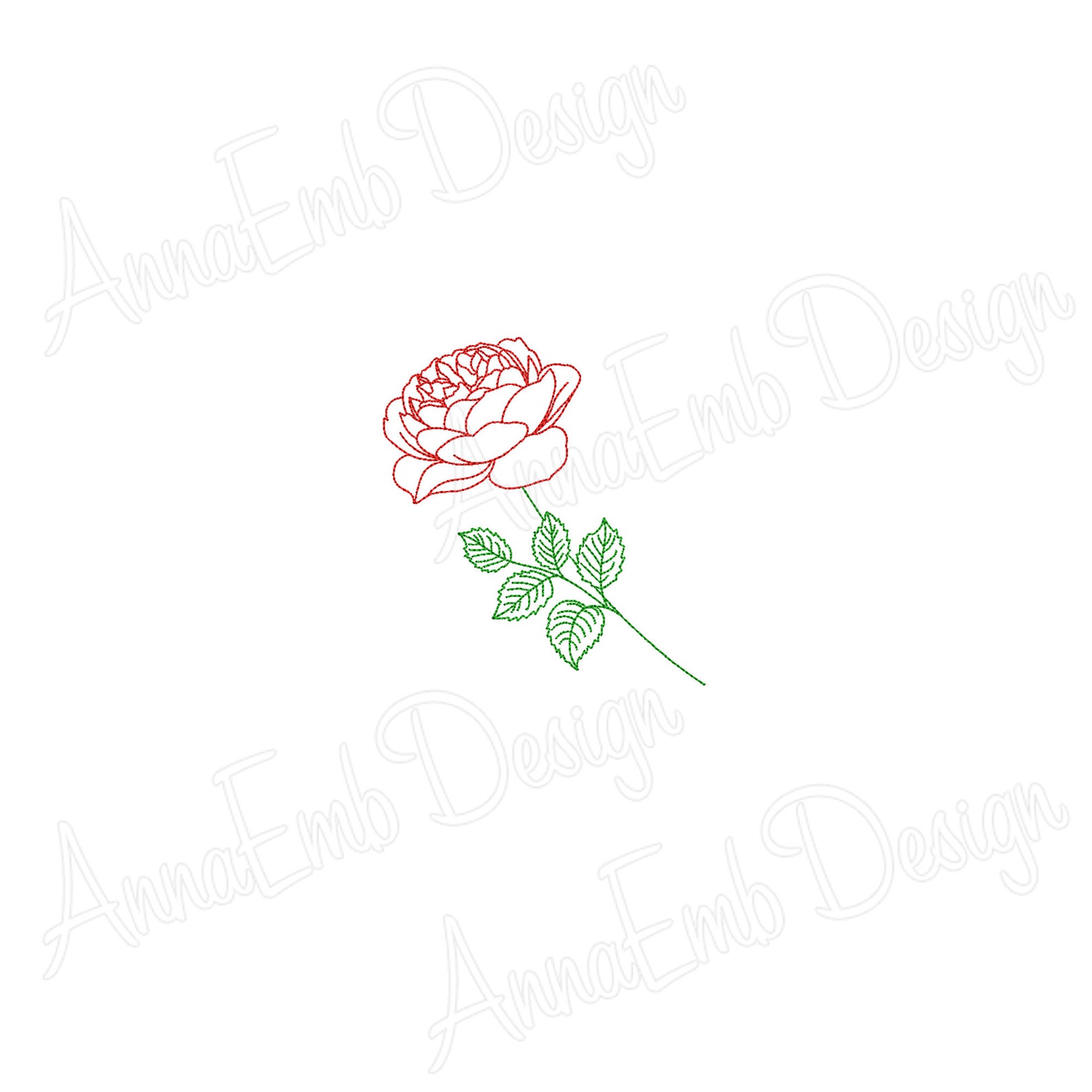 Rose Embroidery Design. Flower Embroidery Design. Floral | Etsy