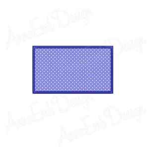 Rectangle Applique Embroidery Design. Rectangle Monogram Applique ...