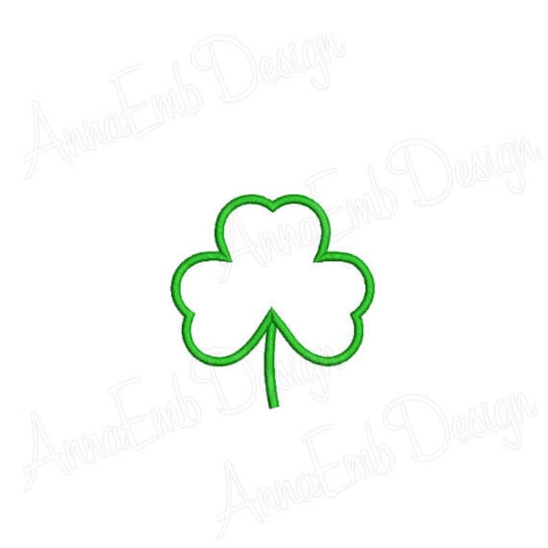 Clover Applique Embroidery Design. St.patrick's Clover - Etsy